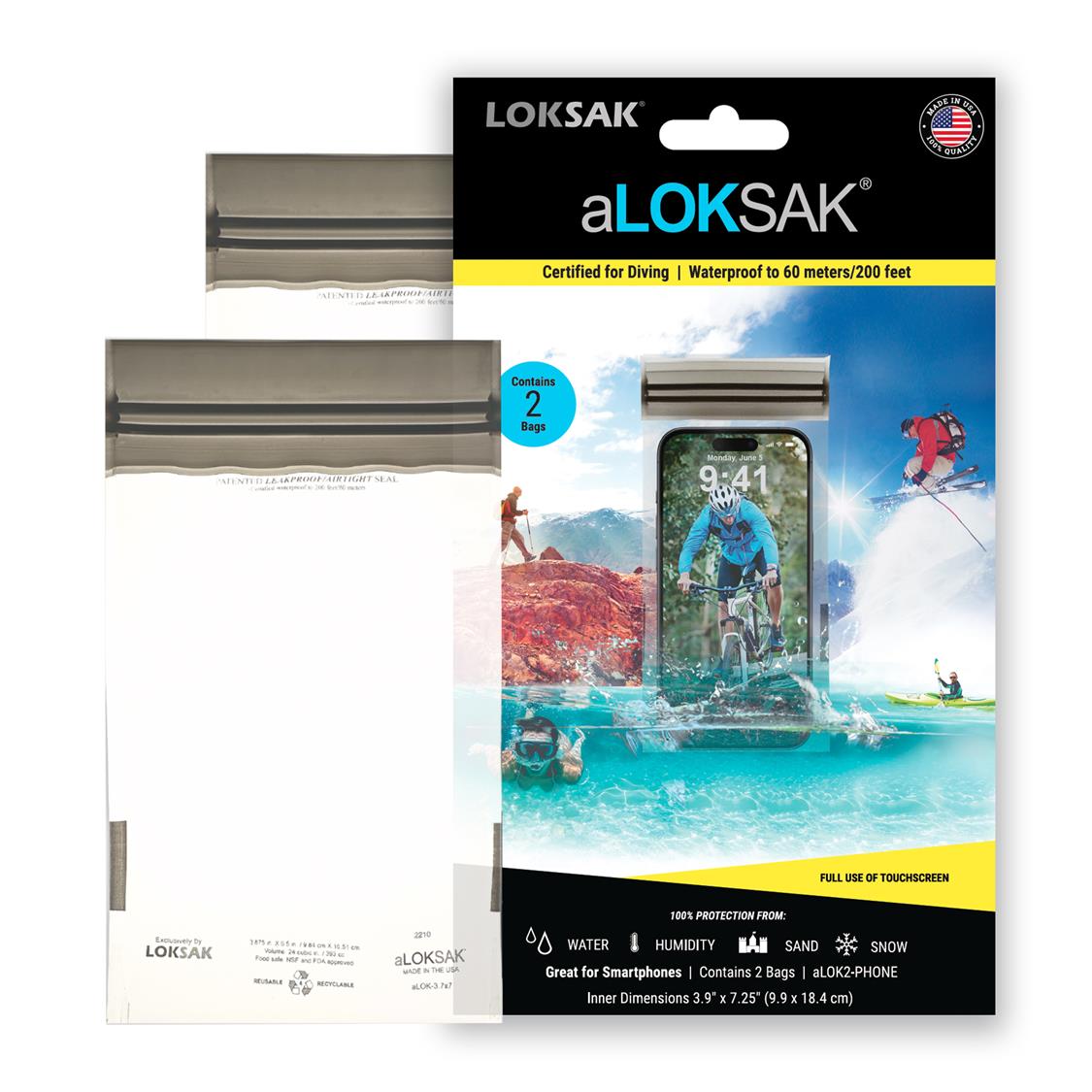 Loksak Waterproof Touchscreen Pouches - Various Sizes – Biker's Republic
