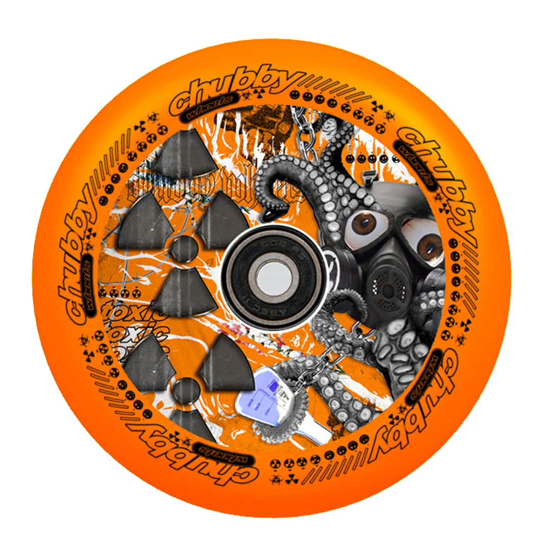 Chubby 110mm Lab Wheel - Radioactive Orange – Biker's Republic